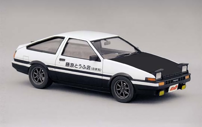 Купить сборную модель Aoshima 0447 Fujiwara Takumi AE86 Trueno Project ...