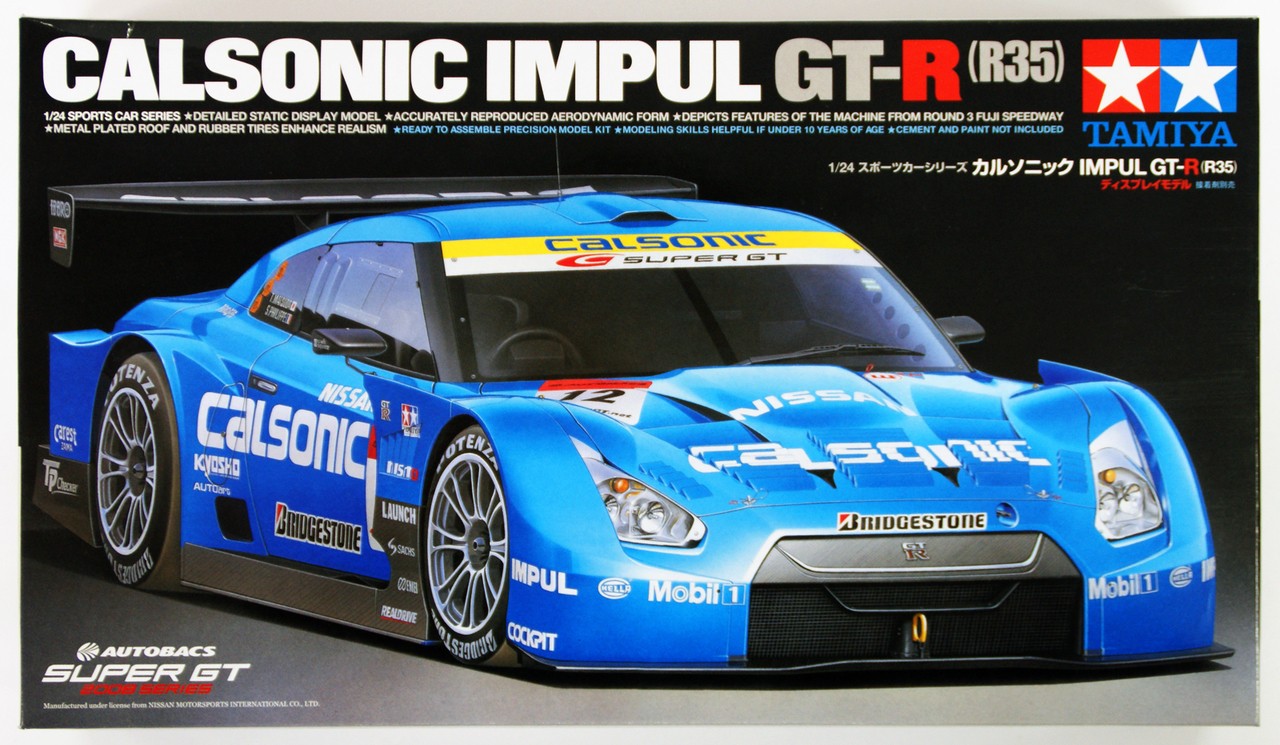 Купить сборную модель Tamiya 0491 Calsonic Impul GT-R (R35) в масштабе 1/24