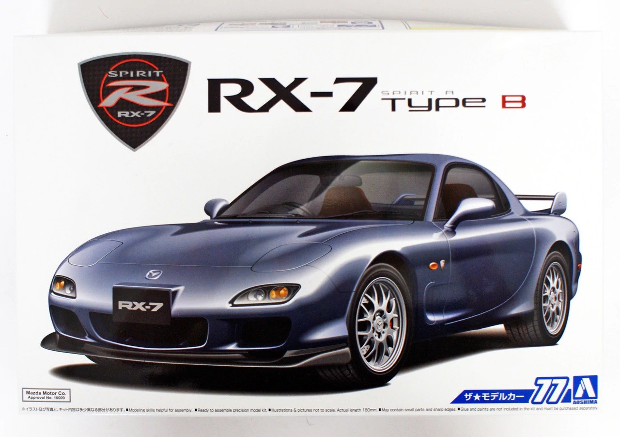 Купить сборную модель Aoshima 05586 Mazda FD3S RX-7 Spirit R Type B `02 ...