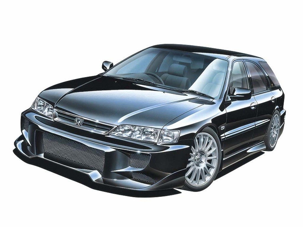Купить сборную модель Aoshima 58039 Honda Accord Wagon CF2 WingWest `96 ...