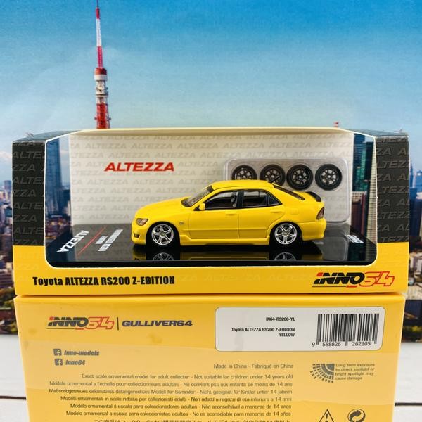 Купить копийную модель INNO Models Toyota Altezza RS200 Yellow в ...