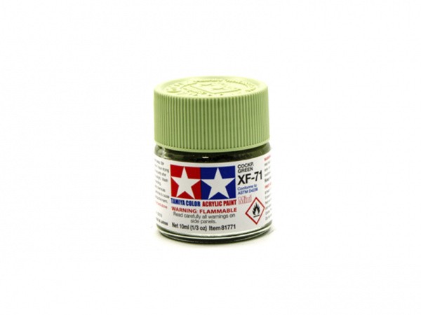 Купить Tamiya XF-71 Cockpit Green (IJN) акриловая краска 10 мл.