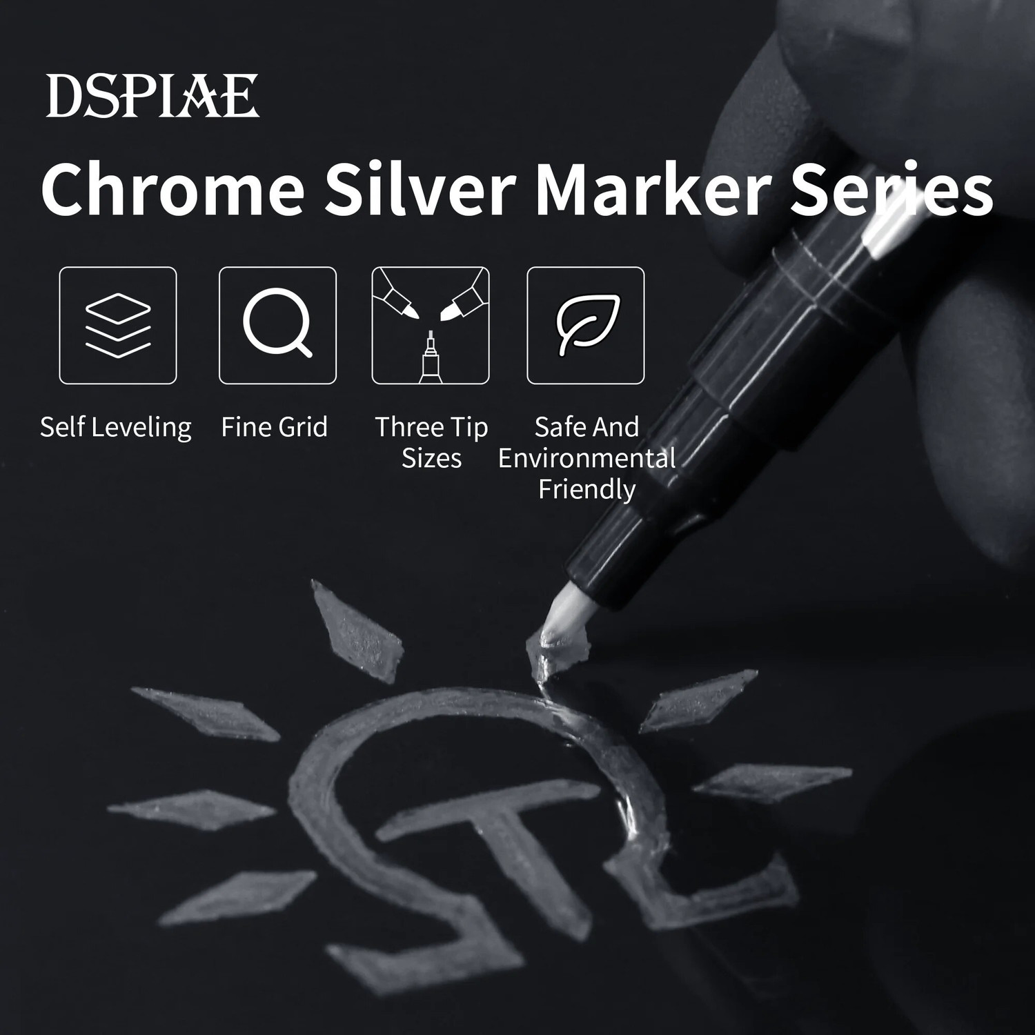 Купить DSPIAE DSPIAE Маркер серебряный 1 мм