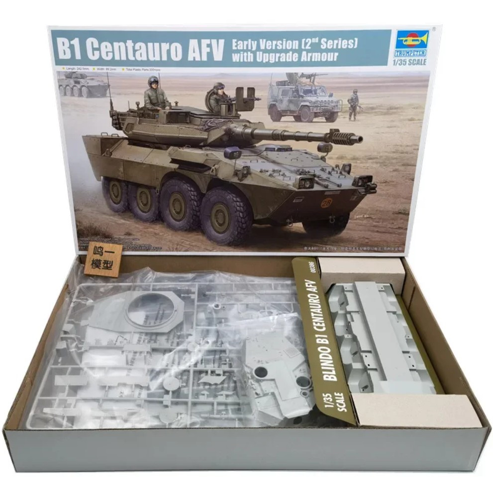 Купить сборную модель Trumpeter 01564 Итальянский колесный танк B1 ...