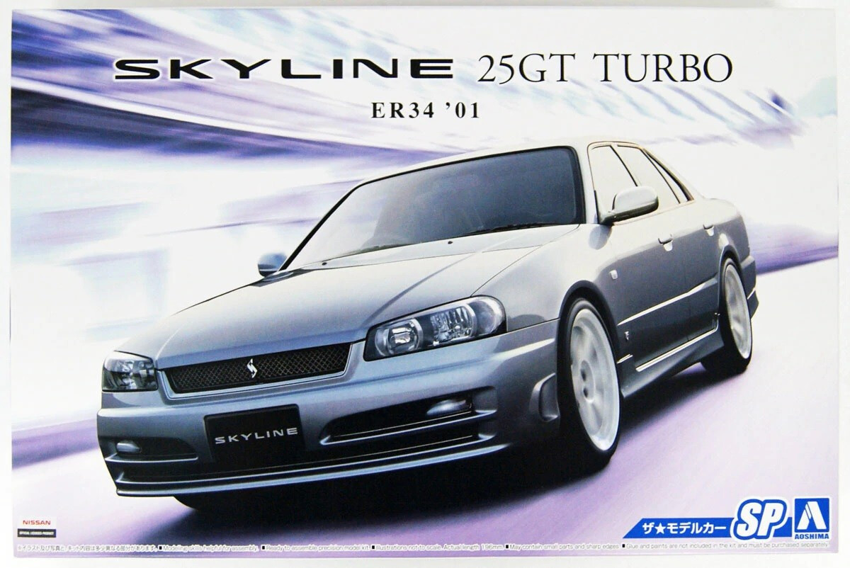 Купить сборную модель Fujimi 05596 Nissan ER34 Skyline 25GT Turbo '01 ...