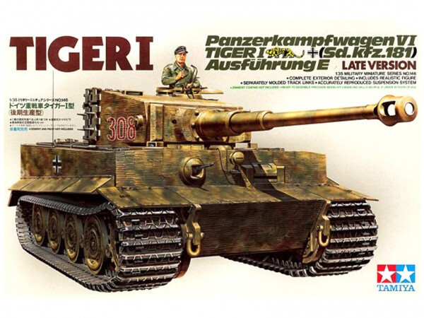 Купить сборную модель Tamiya 35146 Немецкий тяжелый танк Tiger I ...