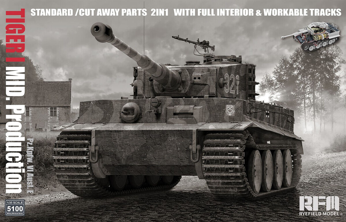 Купить сборную модель RFM 5100 Pz.Kpfw. VI Ausf. E Tiger I MID ...
